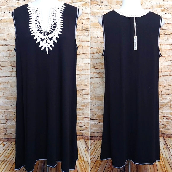 Max Studio | Dresses | Max Studio Boho Crochet Sleeveless Shift Dress ...